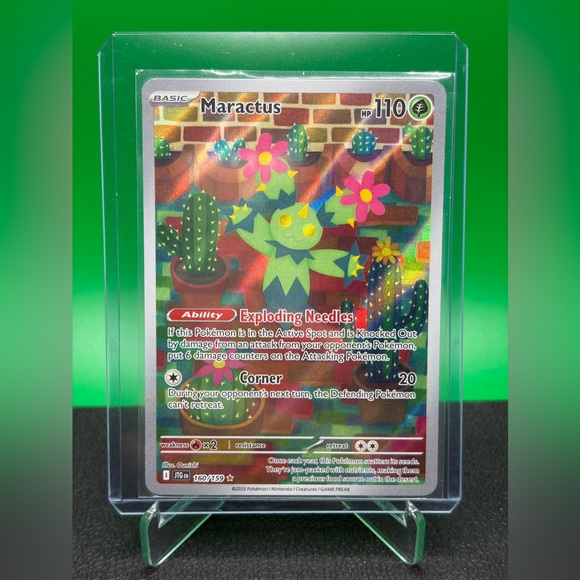 Pokemon | Toys | Pokemon Maractus Holographic Full Art Card | Poshmark